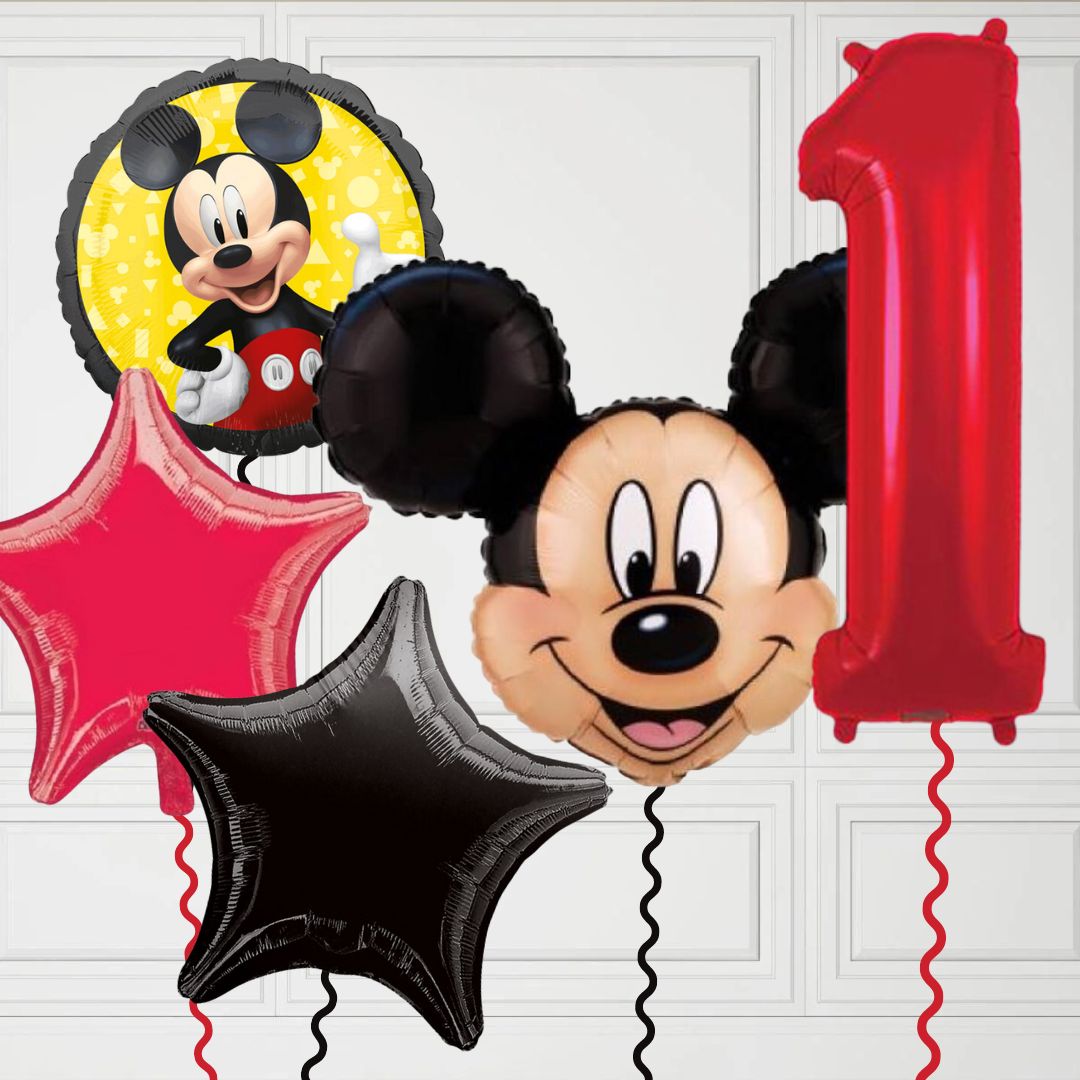 Any Age Mickey Mouse Number Bundle – Fun 'n' Frolic and Berkshire Balloons