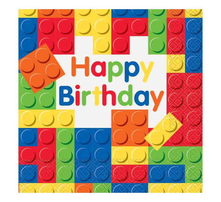 Building Blocks Napkins – Fun 'n' Frolic and Berkshire Balloons