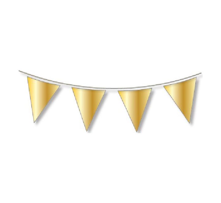 Gold Coloured Bunting 10m – Fun 'n' Frolic and Berkshire Balloons
