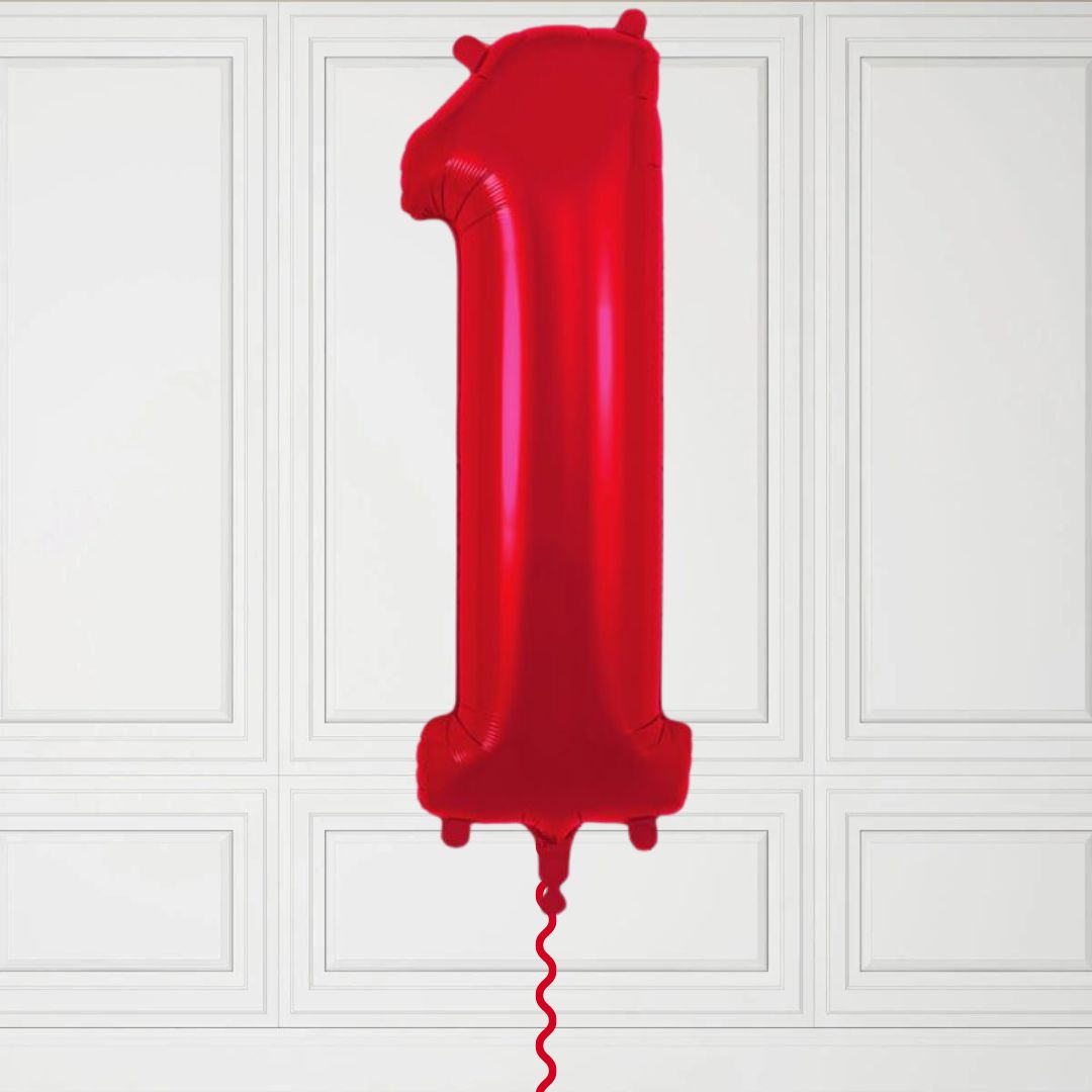 Large Red Number 1 Balloon – Fun 'n' Frolic and Berkshire Balloons