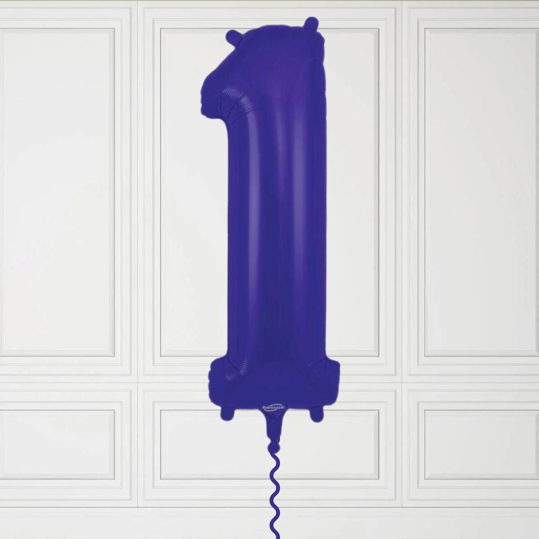 Large Purple Number 1 Balloon – Fun 'n' Frolic and Berkshire Balloons