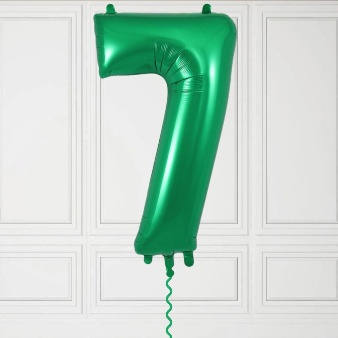 Large Green Number 7 Balloon – Fun 'n' Frolic and Berkshire Balloons