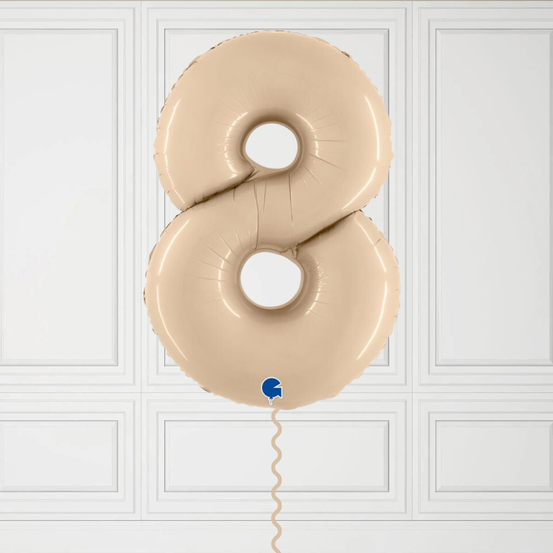Large Cream Number 8 Balloon – Fun 'n' Frolic and Berkshire Balloons