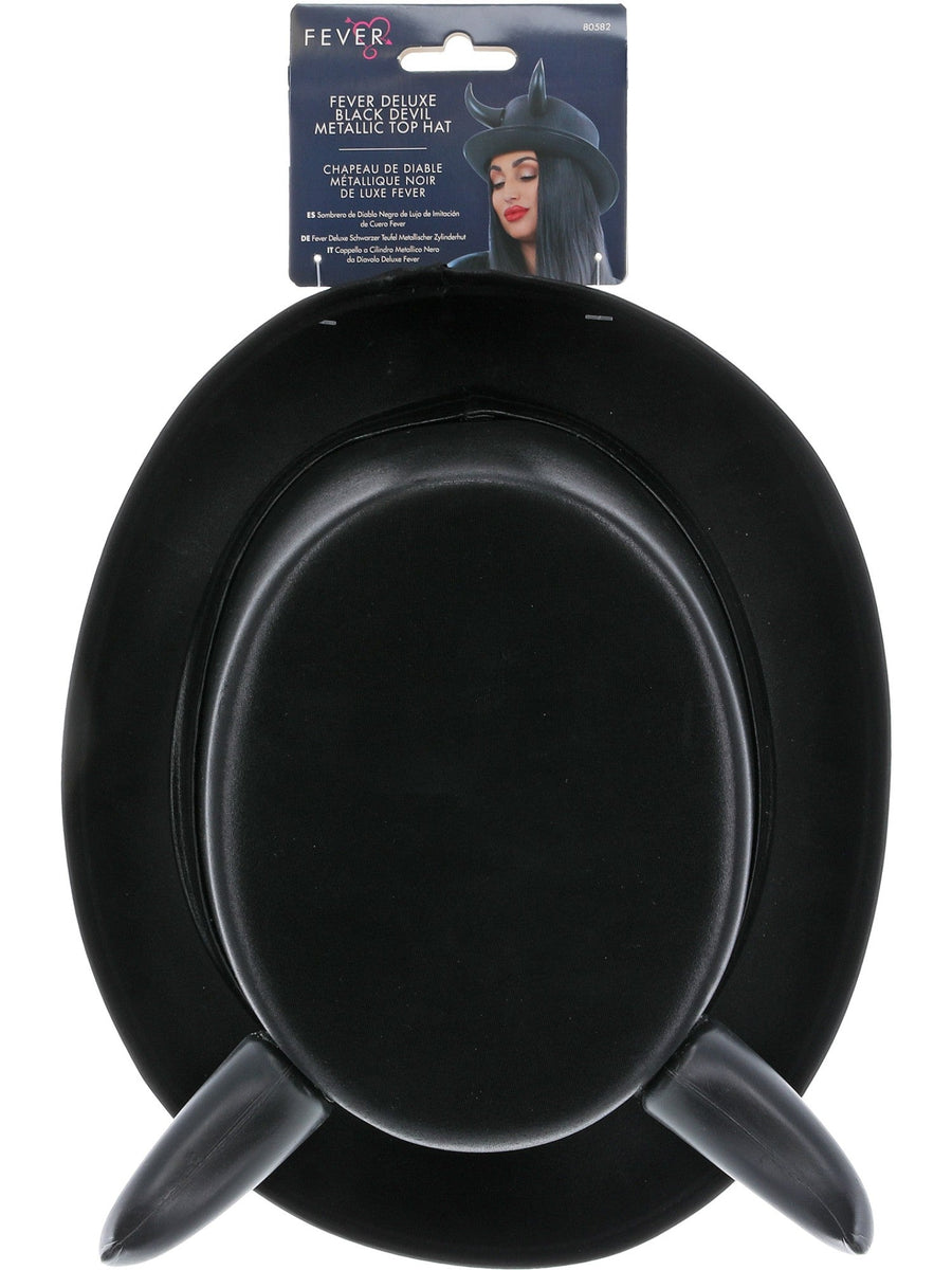 Fever Deluxe Black Devil Metallic Top Hat – Fun 'n' Frolic and ...