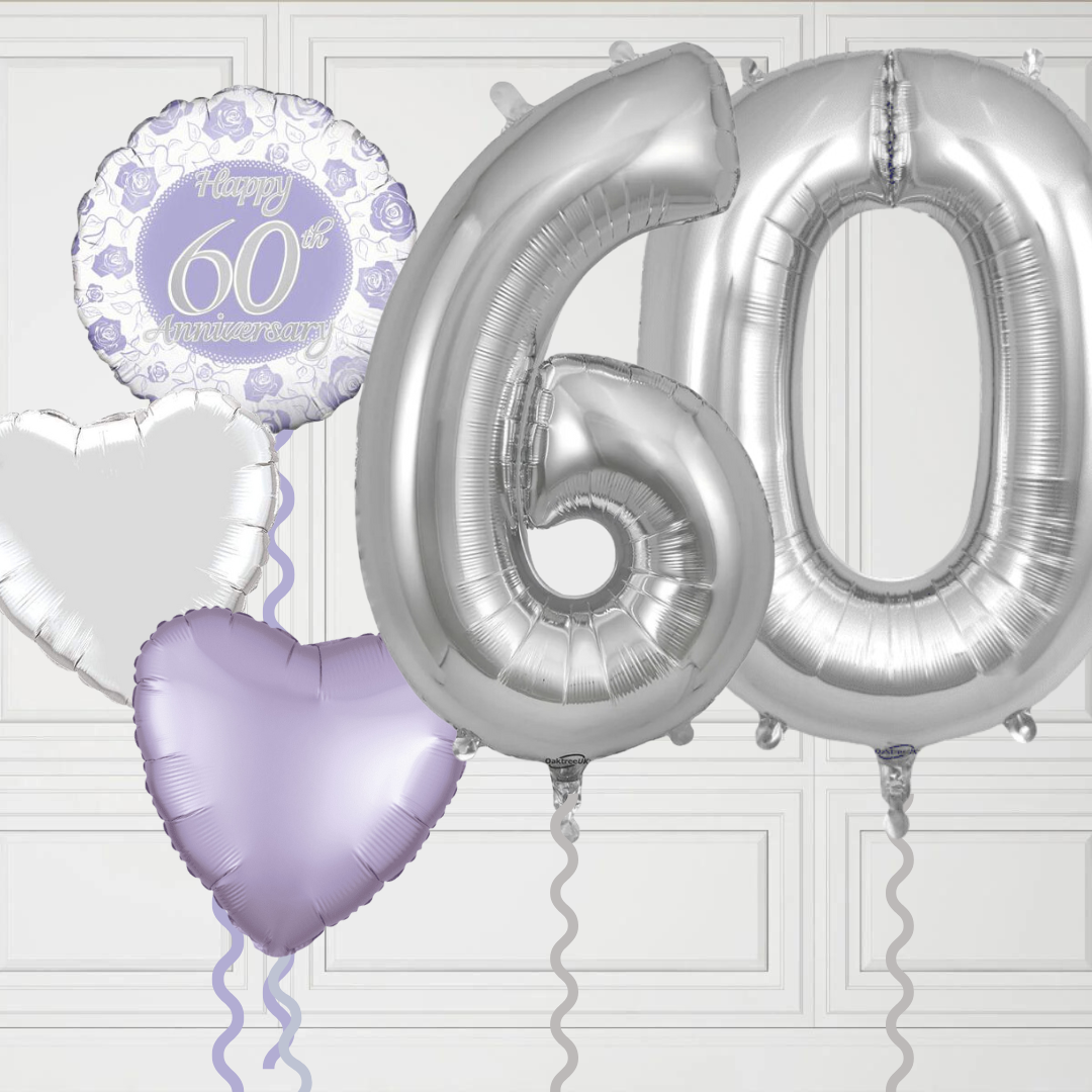 60th Anniversary Number Bundle – Fun 'n' Frolic and Berkshire Balloons