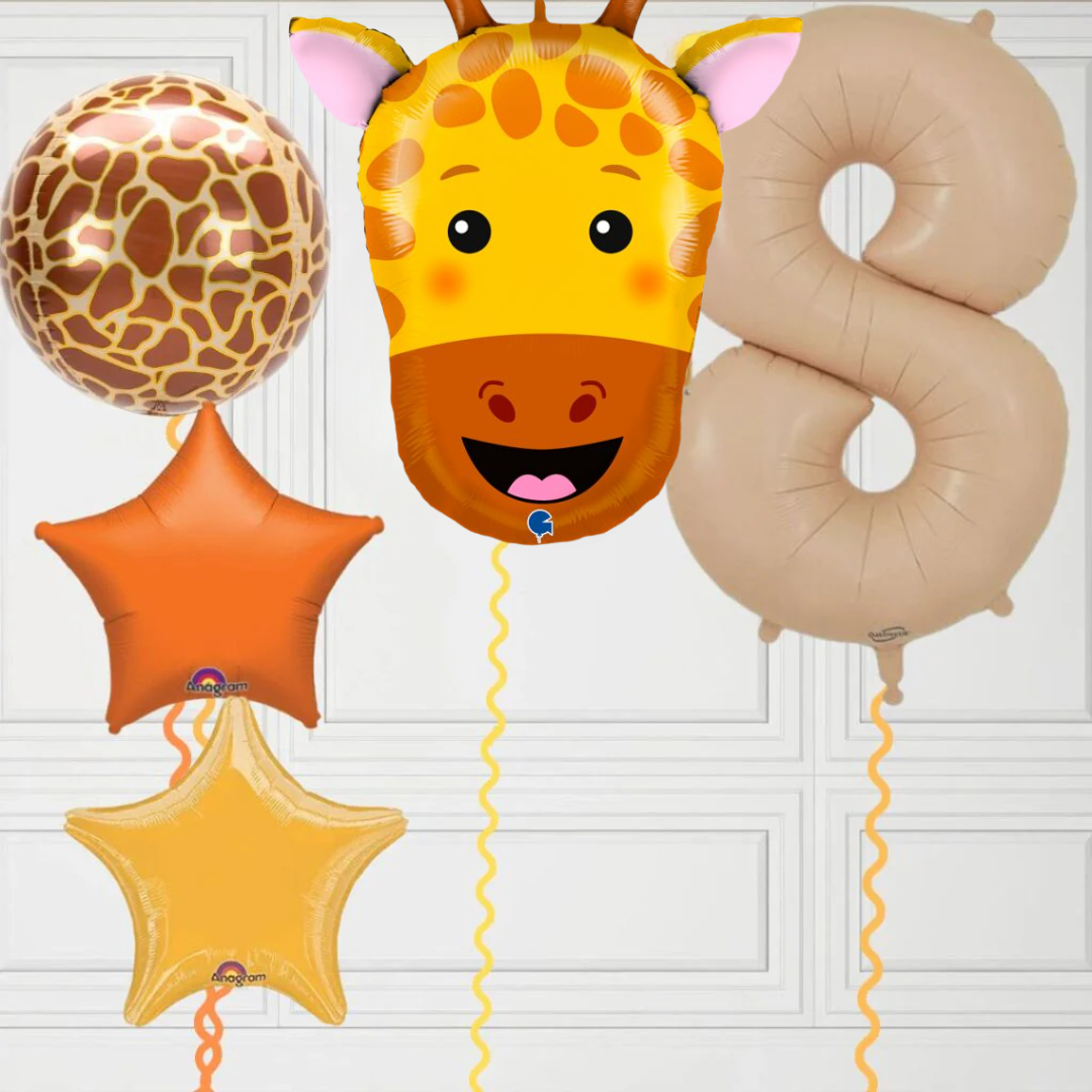 Any Age Giraffe Number Bundle – Fun 'n' Frolic and Berkshire Balloons