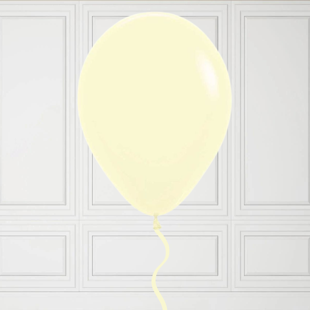 1 x 12" Pastel Yellow Helium Inflated Latex Balloon – Fun 'n' Frolic ...