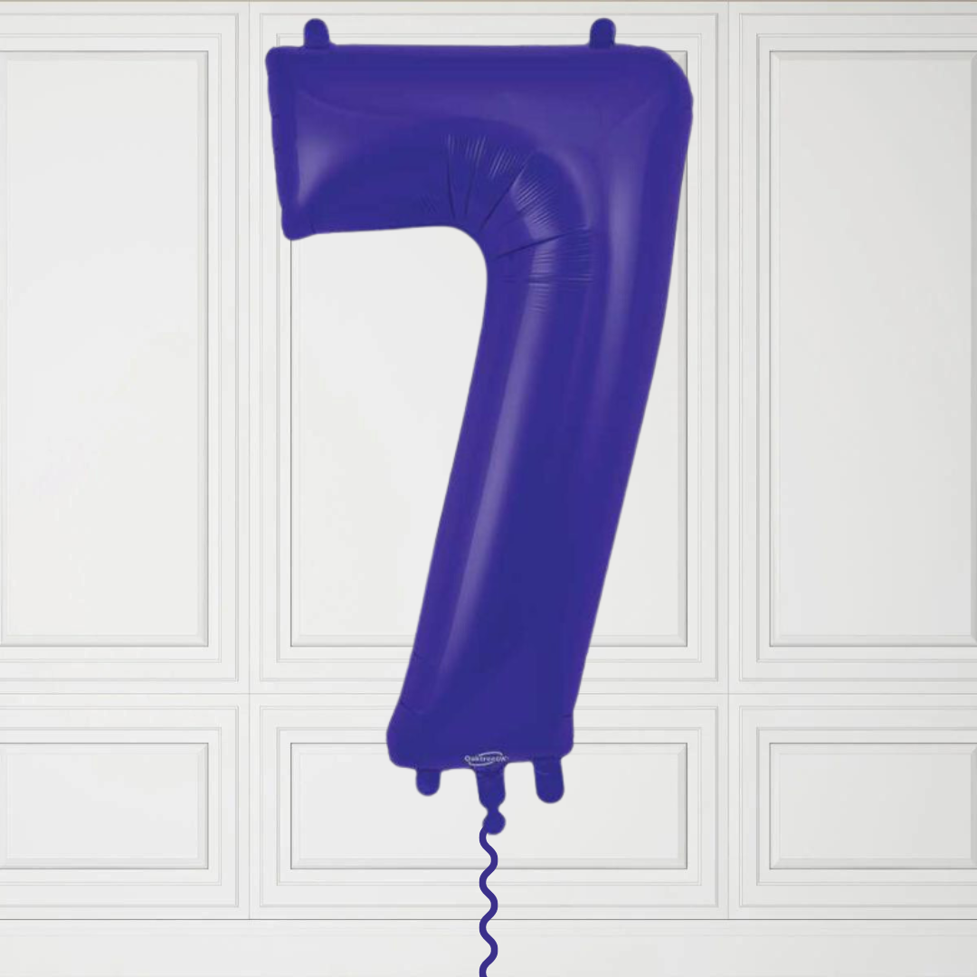 Large Purple Number 7 Balloon – Fun 'n' Frolic and Berkshire Balloons