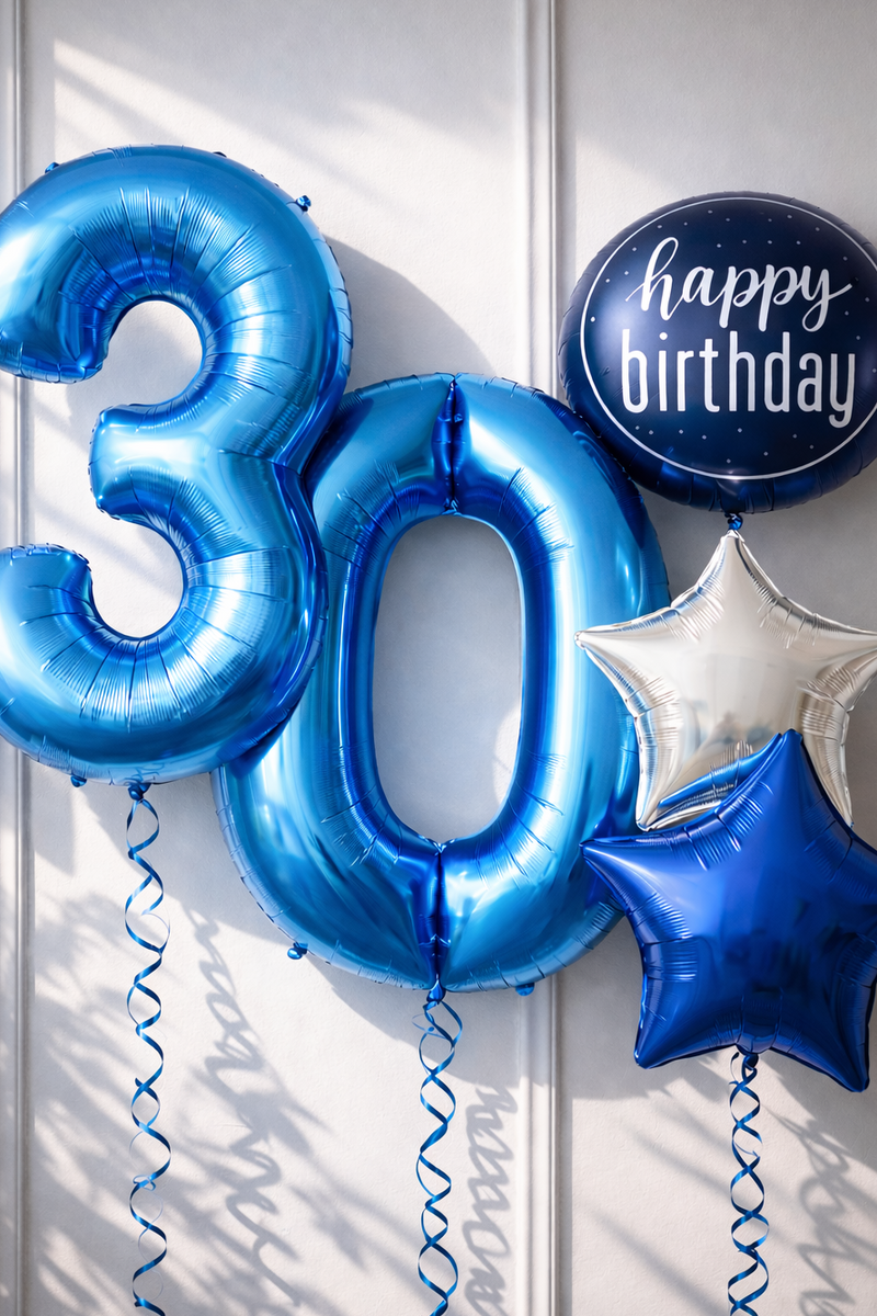 Any Age Royal Blue Number Bundle – Fun 'n' Frolic and Berkshire Balloons