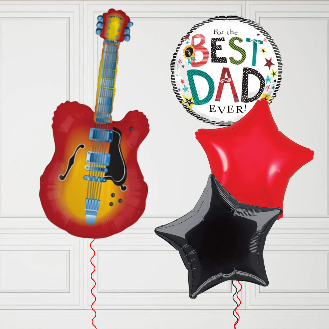 Best Dad Guitar Balloon Bundle – Fun 'n' Frolic and Berkshire Balloons