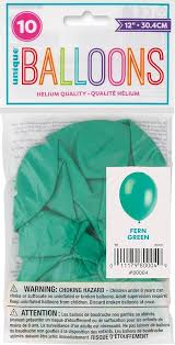 Pack of 10 Fern Green Latex Balloons – Fun 'n' Frolic and Berkshire ...