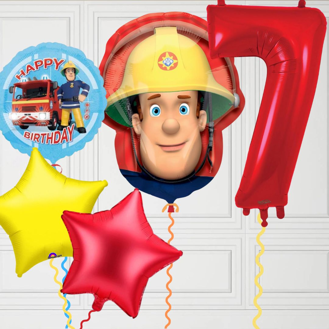 Any Age Fireman Sam Number Bundle – Fun 'n' Frolic and Berkshire Balloons